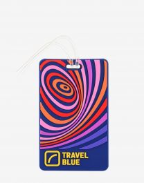 Travel Blue Luggage ID Name Tag - Waves